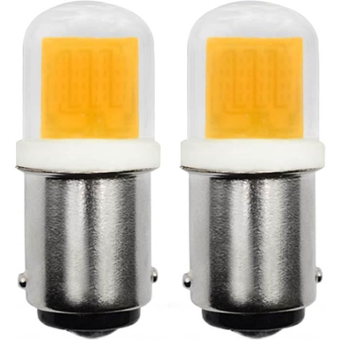 Lot de 2 Ampoules LED B15D à Intensité Variable 230V 3W COB équivalent ...