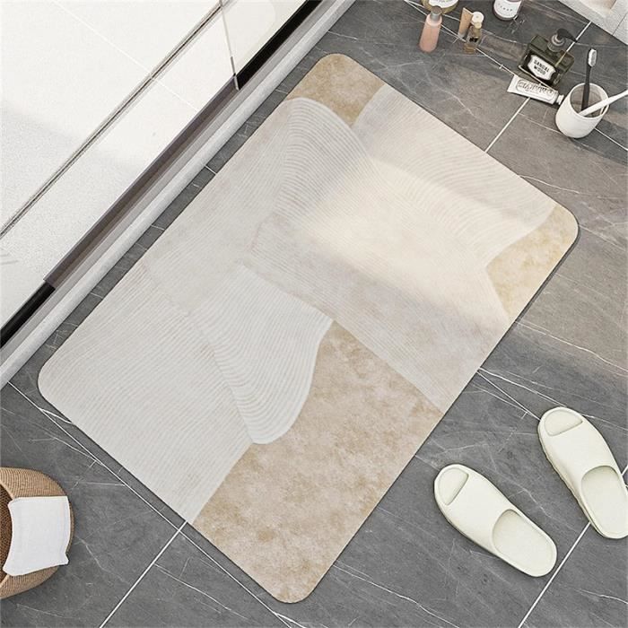 Tapis de Bain AntidéRapant Super Absorbant 50x80cm Tapis Salle de Bain ...