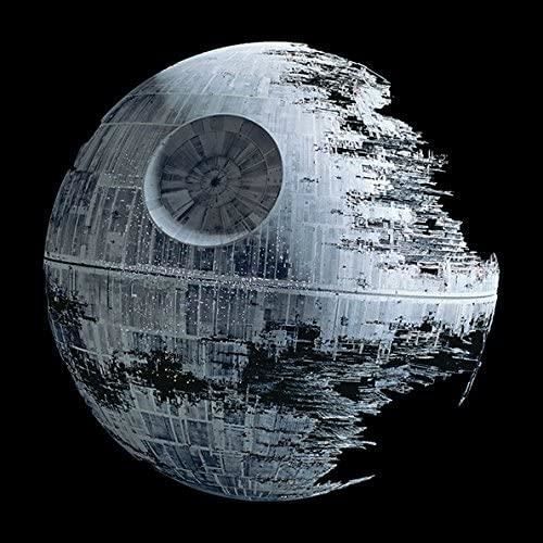 Sticker Mural Motif Star Wars Death Star V2 Poster Autocollant Mural Art Taille 750 Mm X 750 Mm ...