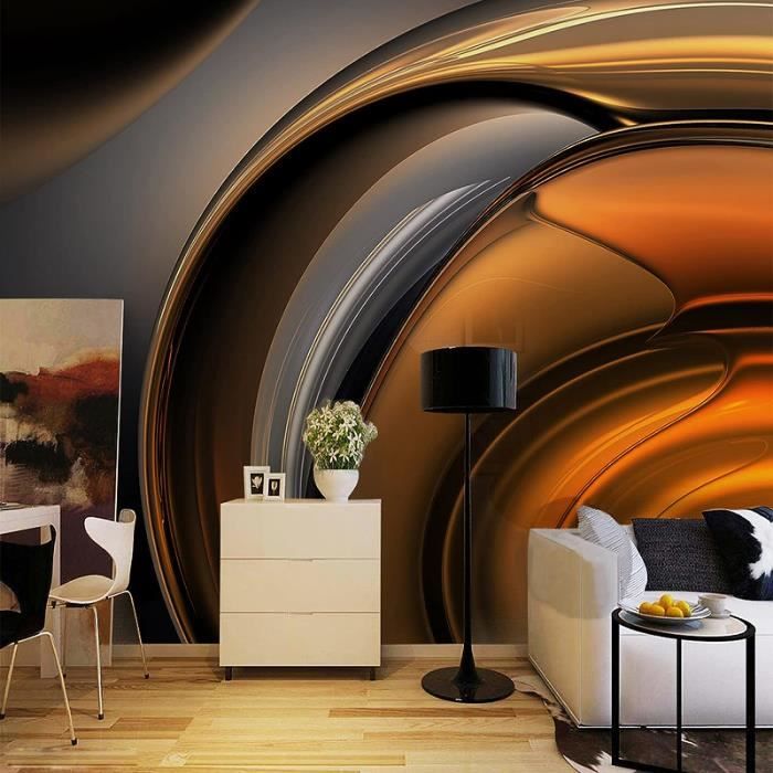 Papier Peint Photo Mural Rayures géométriques abstraites colorées ...