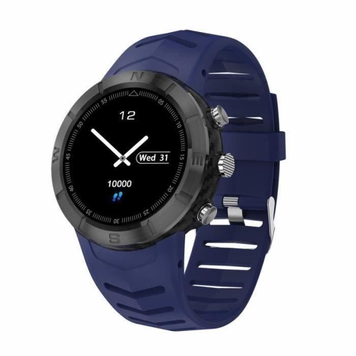 Smartwatch Bracelet Bleu, Montre Connectée de Etanche IP67 avec ...