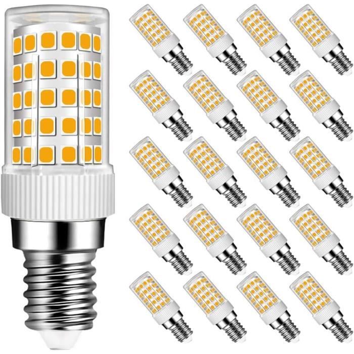 Ampoule E14 10W Led Équivalent Ampoule Halogène 80W, 800Lm, Blanc Chaud 3000K, Ampoules Led E14 ...