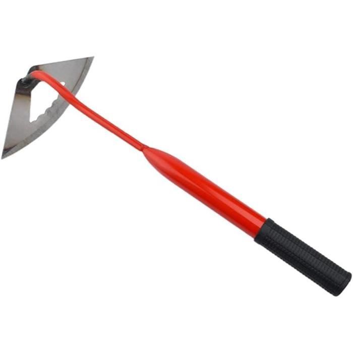 Houe De Jardin Avec Manche, Houe De Désherbage, Houe Creuse Tout Acier ...
