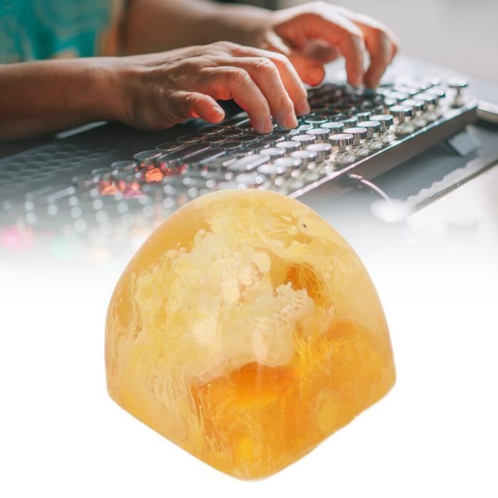 Keycap Mécanique - HURRISE - Jaune - Résine Sculptée à la Main - Plug ...