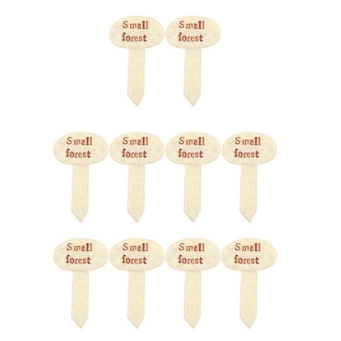 10pcs Sign Small Forest Sign Sign Sign Fairy Accessory Ornement Decor ...