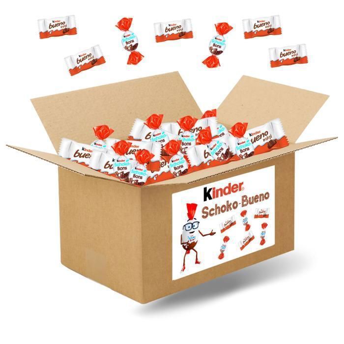 KINDER Schokobons et Mini Bueno | Assortiment de 240 Bonbons au ...