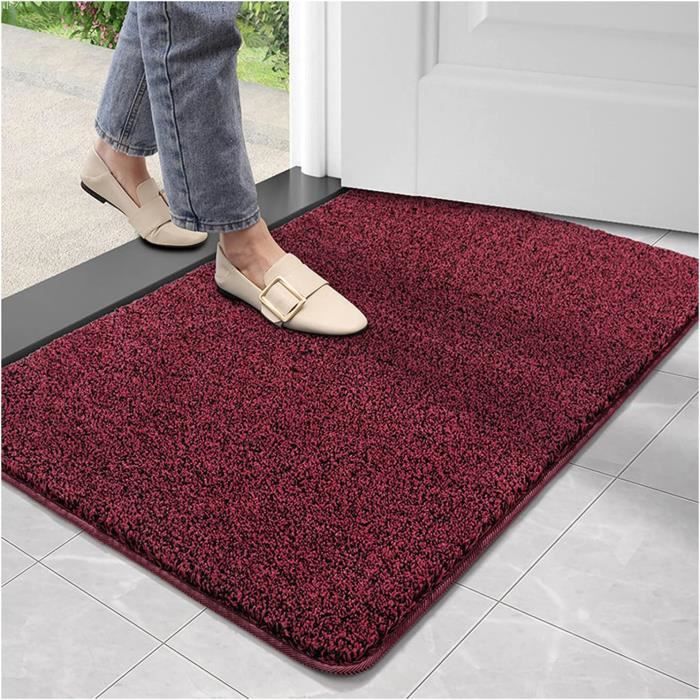 Polyester Antidérapant Tapis De Porte, Profil Bas Imperméable Anti ...