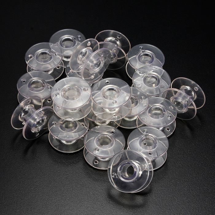 TEMPSA TEMPSA 50Pcs Bobine Canette Transparente De Fil en Plastique ...