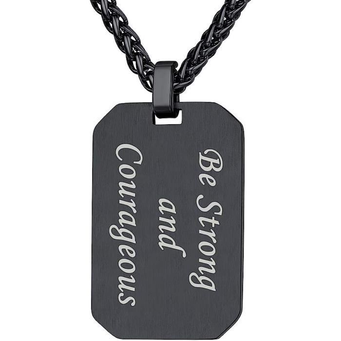 Plaque Militaire Personnalisable Homme-Pendentif Photo Gravé ...