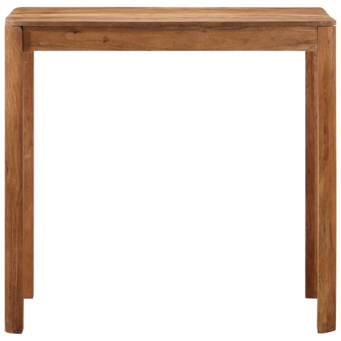 VidaXL Table de bar bois massif d'acacia et finition miel 110x55x106cm ...