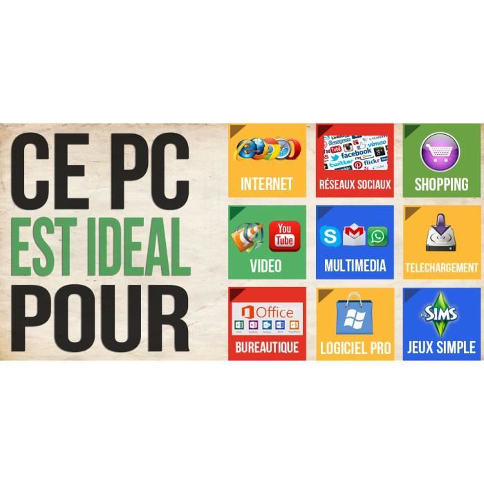 Lenovo - PC Bureau M57 - Reconditionné - Cdiscount Informatique