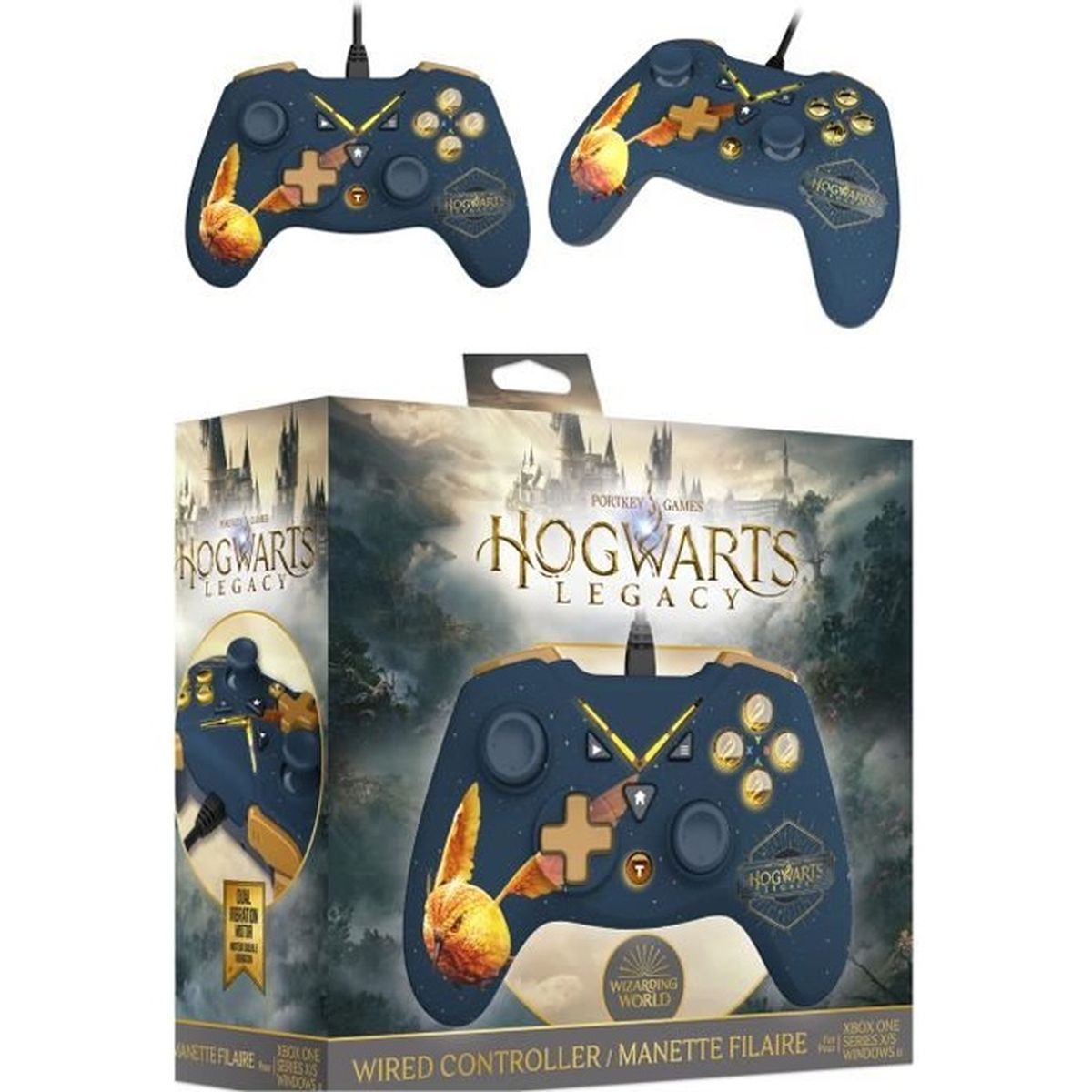 Manette Xbox one - X-S + PC HARRY POTTER Vivet Doré Noire Contrôleur de ...