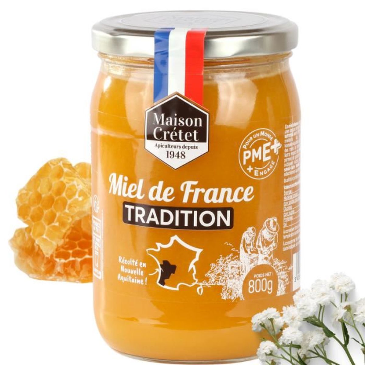 MAISON CRETET | Miel de france tradition | crémeux | récolte artisanale ...
