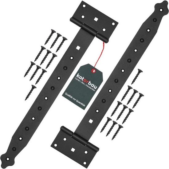 ® Lot De 2 Charnières - 350 Mm - Revêtement En Poudre - Charnière ...