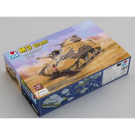 ILOVEKIT - Maquette Char M3 Grant Medium Tank |ilovekit|63535| 1:35 Maquette Char Promo - Ref ...