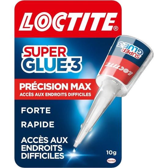 Loctite Super Glue-3 Précision Max, Colle Forte Pour Réparations ...
