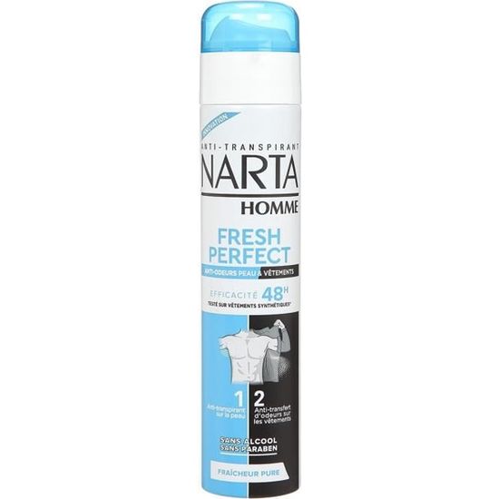 Narta Homme Homme Fresh Protect Déodorant Spray Anti-Transpirant 48h ...