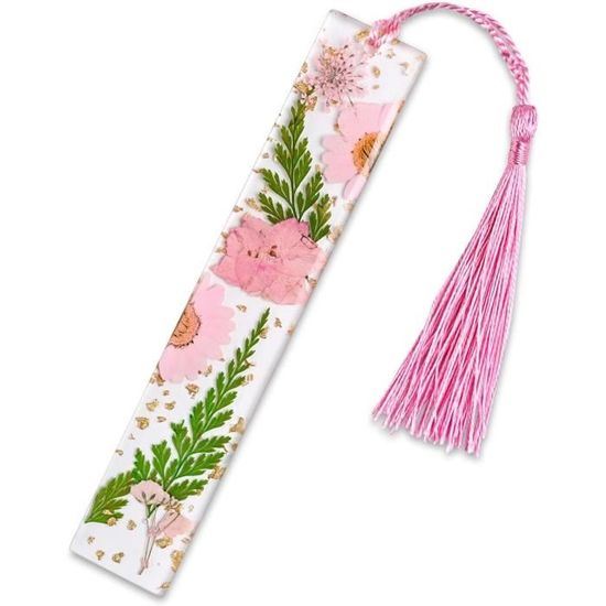 Marque-page en forme de fleur pressée - Marqueurs de page de lecture ...