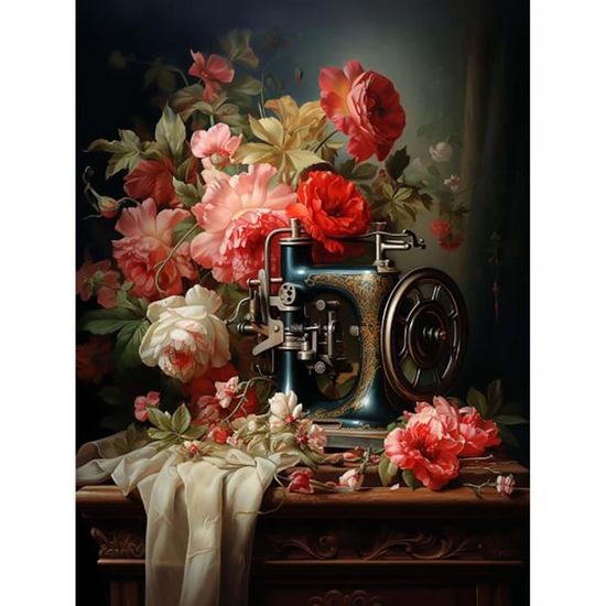 Diy 5D Diamond Painting Kit Complet Machine À Coudre, Broderie Diamant ...