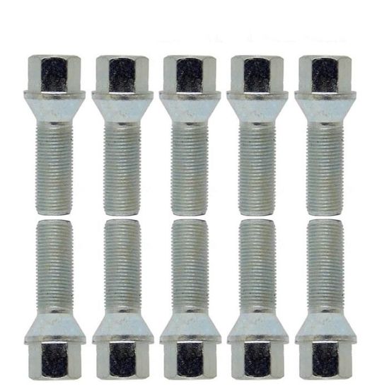 10x Boulons de roue M12x1,5 60mm conique 60° pour BMW Citroën Dacia Fiat Ford - Cdiscount Auto