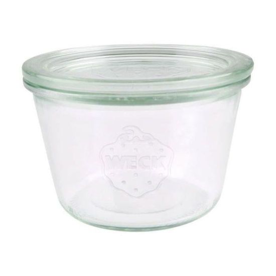 Bocaux coniques droits - WECK - 370 ml - Lot de 4 - Verre - Nettoyage facile au lave-vaisselle ...