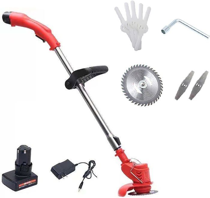 Tondeuse à Gazon sans Fil, Tondeuse à Gazon Domestique rétractable et Rechargeable 12V, tête de ...