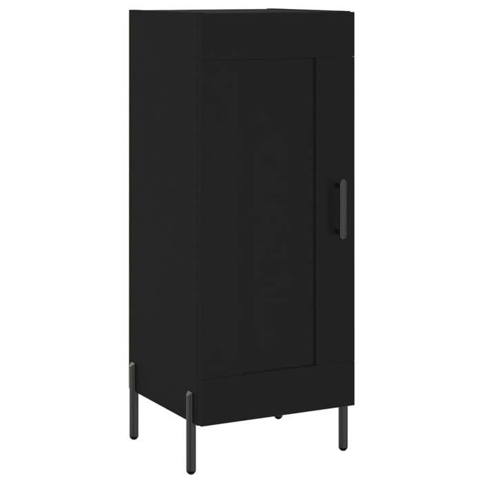 Buffet bas,armoire commode Buffet Noir 34,5x34x90cm Bois d'ingénierie ...