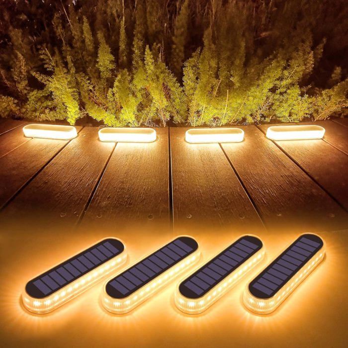 4pcs Solar Outdoor Floor Lamp Warm White 2700K 40LM LED Solar Light ...