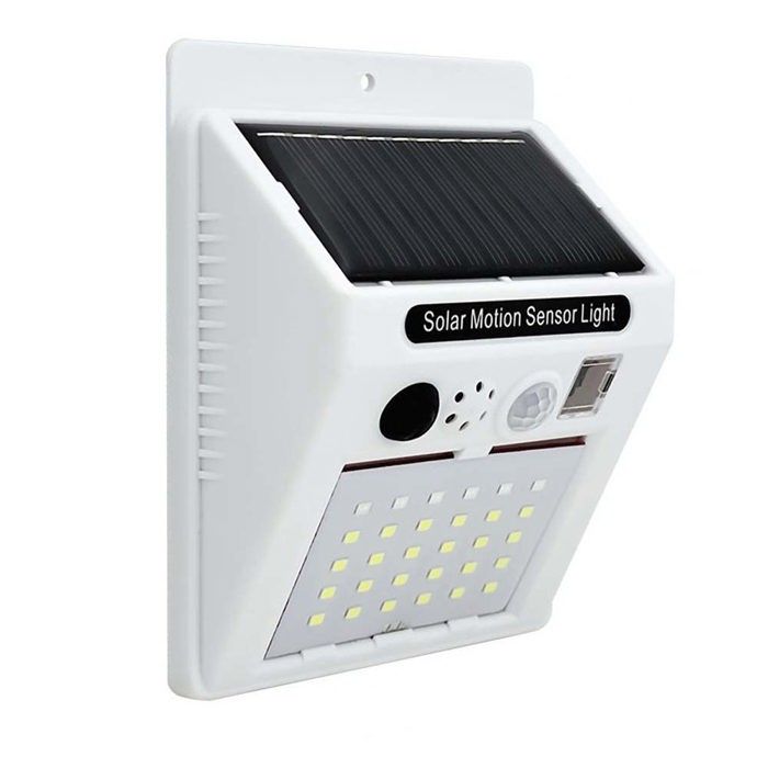 Solar Human Body Sensor Remote Control Light Anti-Theft Alarm ...