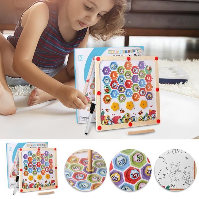 Jigsaw Jouet Casse-Tête Ensemble D'Affiches Magnétiques Avec Lettres ...