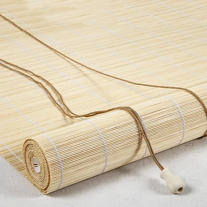 Store Enrouleur en Bambou Stores À Rouleaux Romains à Enroulement ...