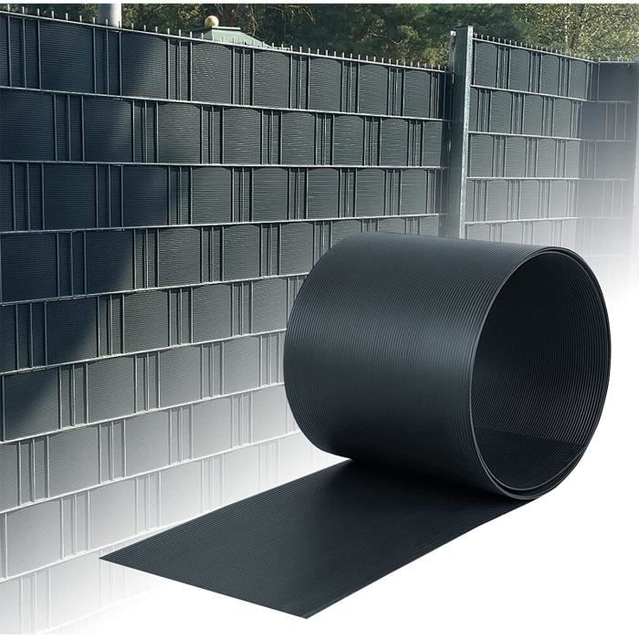 19cm x 2.5m Brise Vue PVC 10 pièce Rouleau de Brise-Vue Paravent Couverture Protection Vent ...