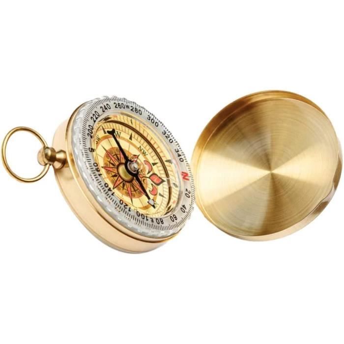 Boussole portable, boussole Flip Compass Navigation Pocket montre ...