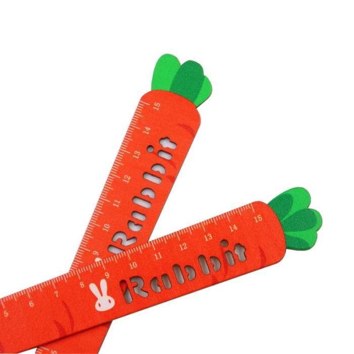 Regle - equerre,règle droite en bois carotte,15cm,Kawaii,géométrie ...