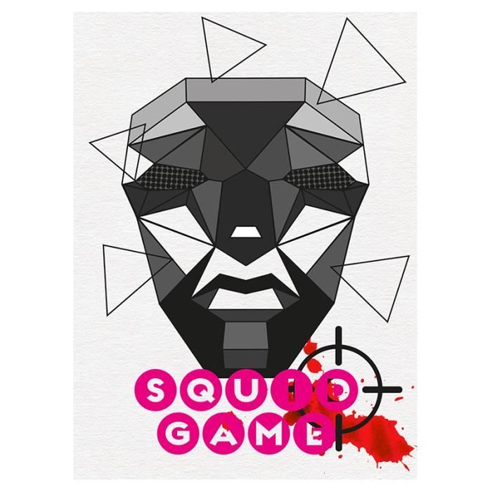Squid game - Signature Poster - Mask - 60x80 cm - Cdiscount Maison