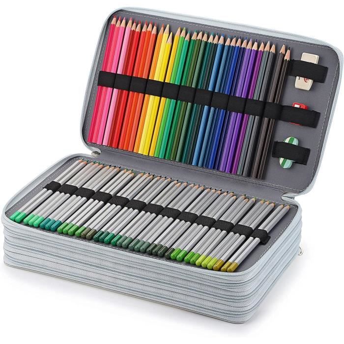 Trousse À Crayons En Polyuréthane Pour Crayons De Couleur Grande ...