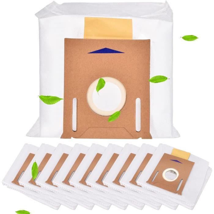 10 Sacs Aspirateur pour ECOVACS DEEBOT OZMO T8 T8+ T8 AIVI T8 AIVI+ T8 MAX N8+ N8 Pro+ T9+ DX93 ...