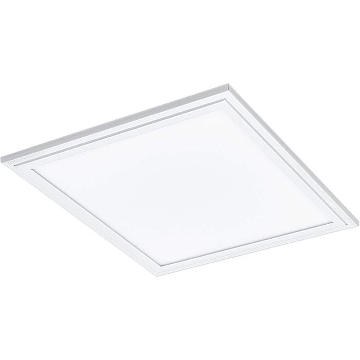 Plafonnier LED - EGLO - Salobrena - Aluminium - 30x30 cm - Blanc Neutre ...