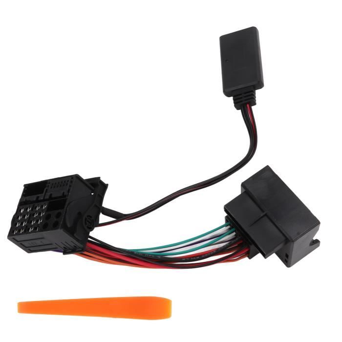 Garosa Faisceau de câblage d'autoradio stéréo Câble Adaptateur d'entrée ...