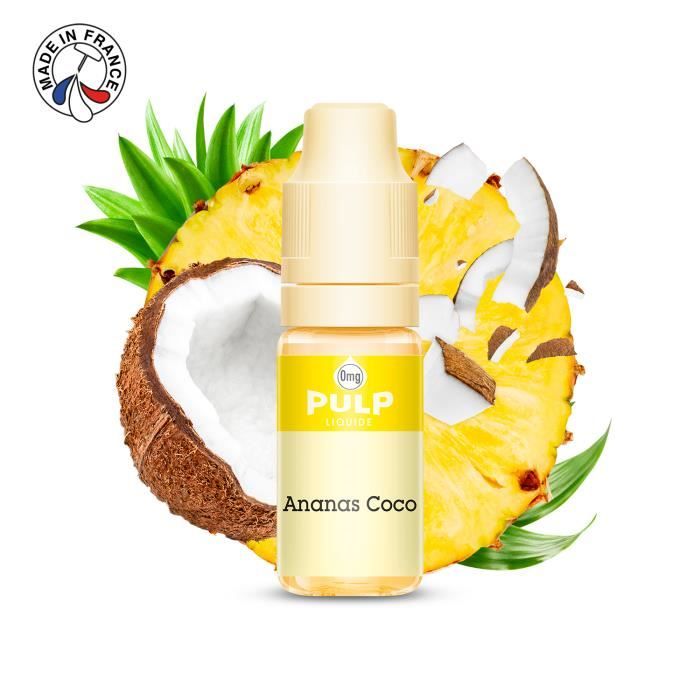 E-Liquide PULP ANANAS COCO - Goût : Ananas, coco – 12 mg nicotine – 70 ...