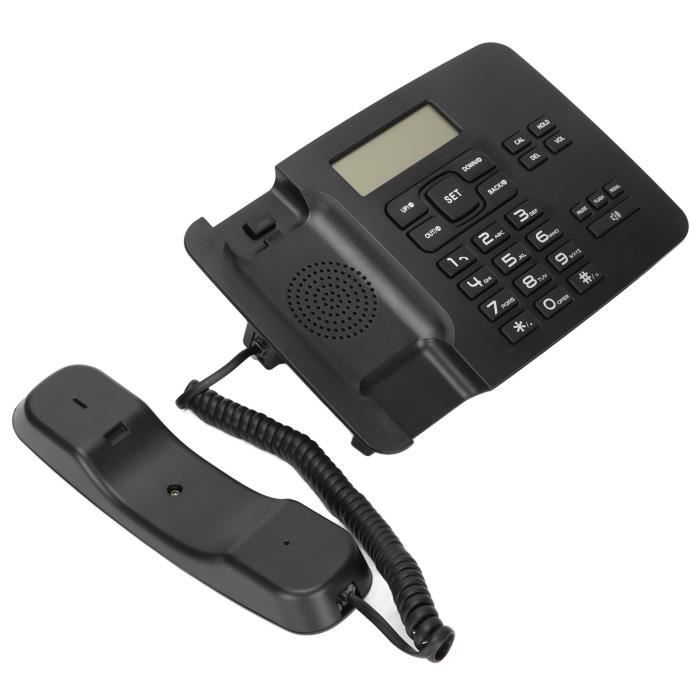 Pwshymi téléphone fixe filaire KXT7001CID téléphone filaire de bureau identification de l ...