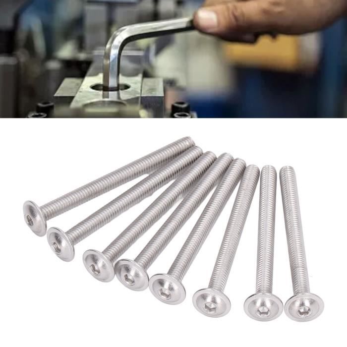 Vis à tête cylindrique à six pans creux SALALIS - Lot de 50 vis à tête bombée à embase A270 en ...