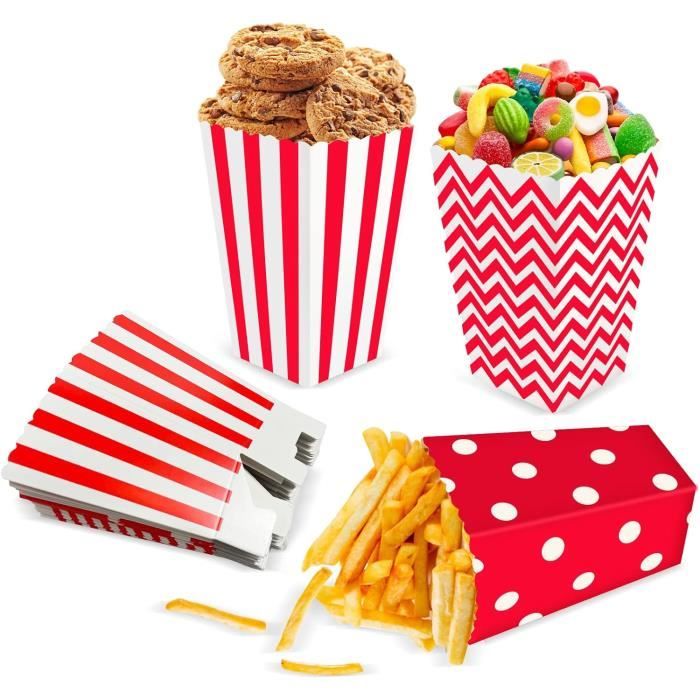 Popcorn Boîtes 24 Pcs Boîtes De Popcorn Snacks Containers Sacs De ...