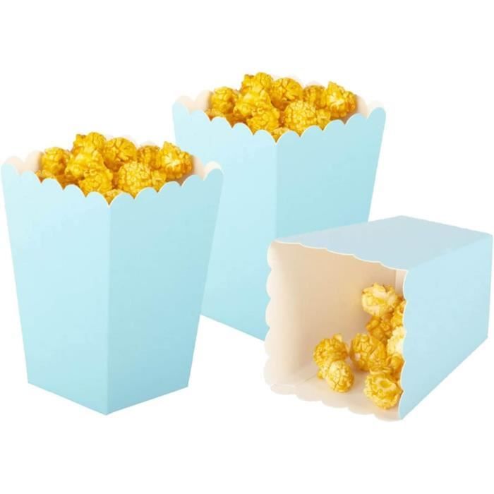 Lot De 24 Boite Pop Corn Bleu - Cornet Pop Corn[J391] - Cdiscount ...