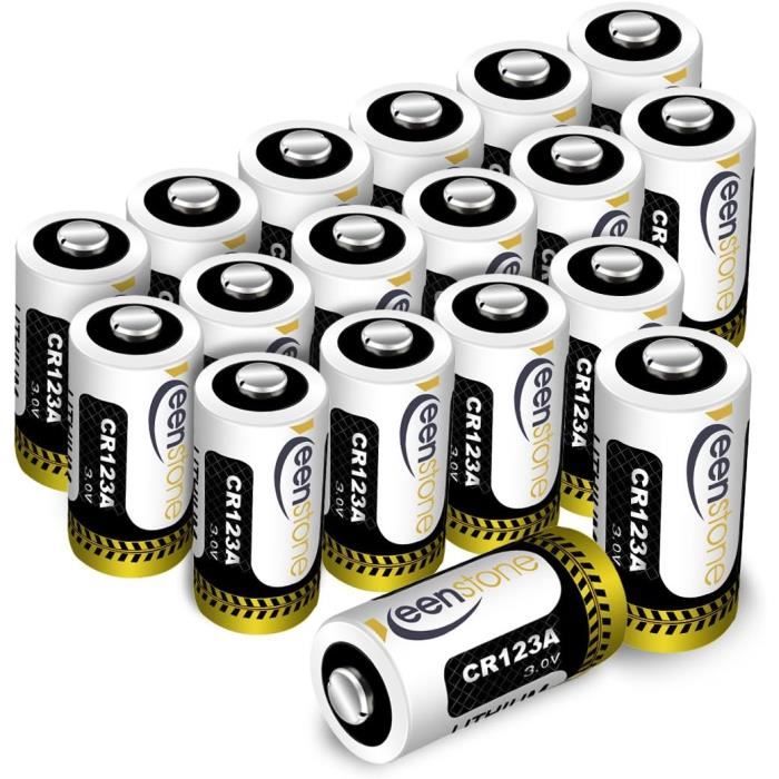 Piles Cr123A 3V Lithium Lot De 18 \U2013 Batteries Cr 123A 17345 ...