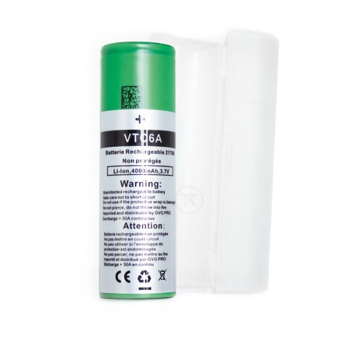ACCU RECHARGEABLE SONY VTC6A 21700 4000MAH 30A (1 pièce) - Cdiscount Au ...