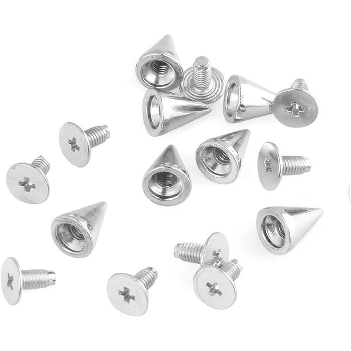 50 - 100Pcs Cône De Rivet En Métal Goujons En Cuir Vêtements À La Main ...