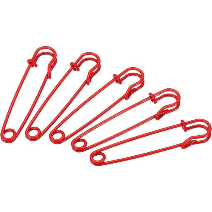 15Pcs Trombone Épingles De Sûreté 2.95 Pouce Grand Trombone Métal ...