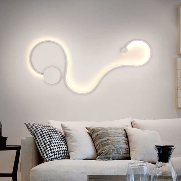 Applique Led, Blanc, Aluminium, Forme De Ruban Moulable, Design Moderne ...