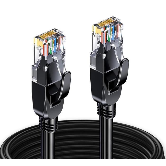 30M Câble Réseau Ethernet Rj45 Cat 7, Paire Torsadée Blindée Sftp 100% ...